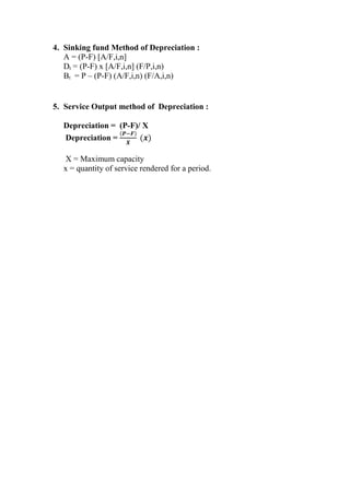 MG 6863 FORMULA SHEET ENGINEERING ECONOMICS | PDF