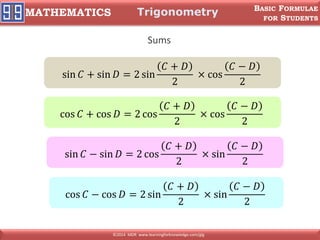 Mathematics Basic Formulae | PPSX