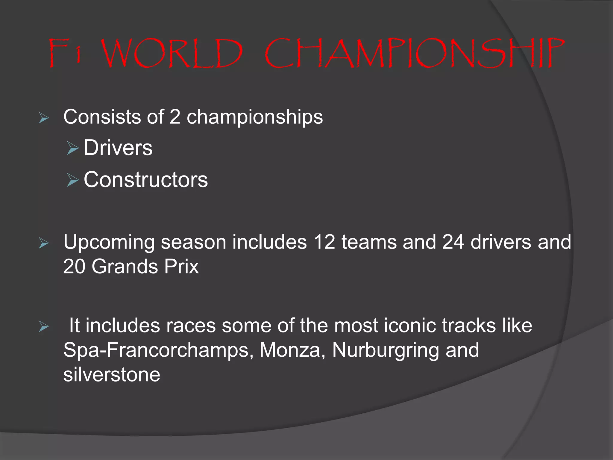 Formula1 presentation | PDF