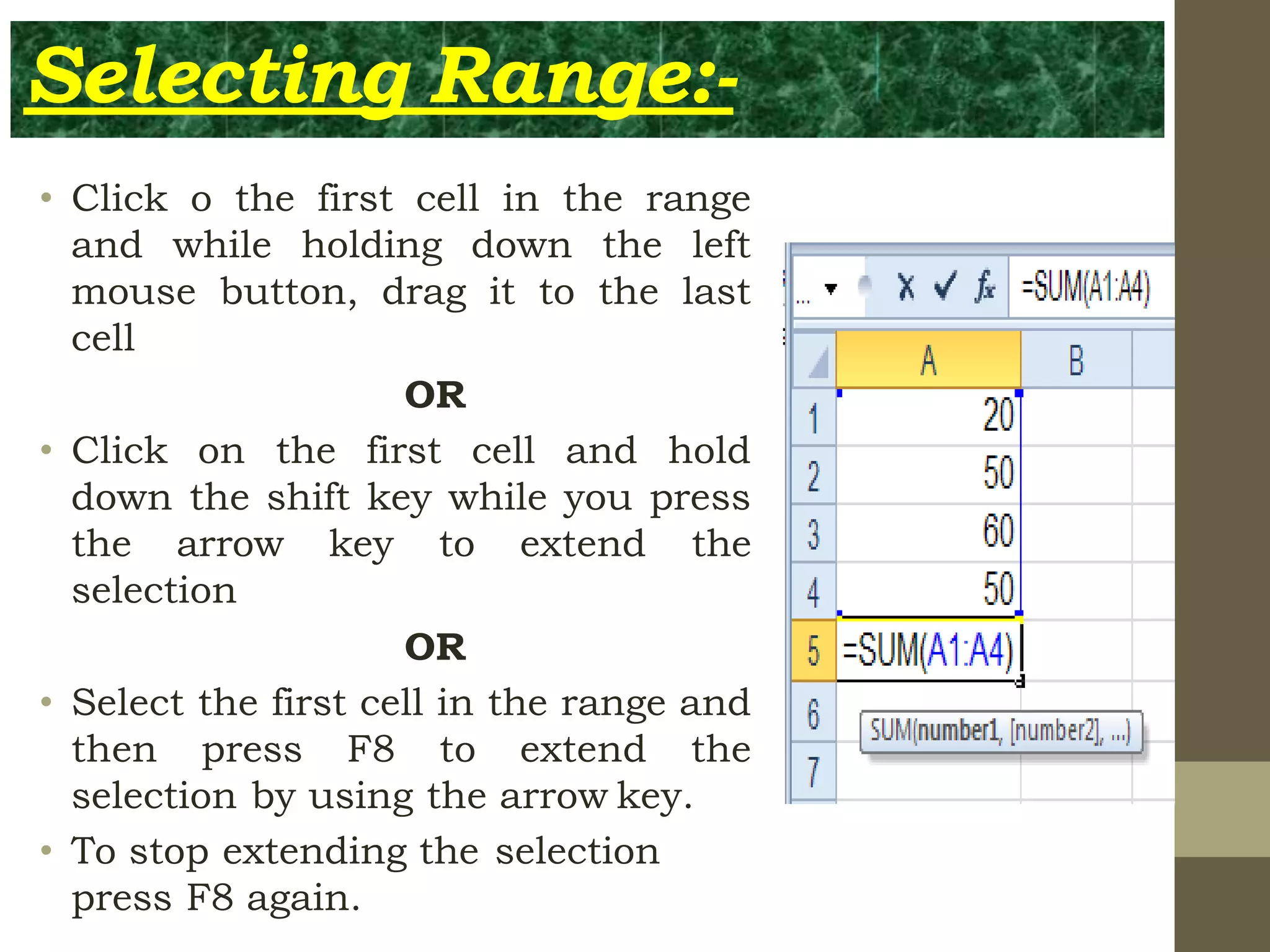 Formulas and functions | PPTX