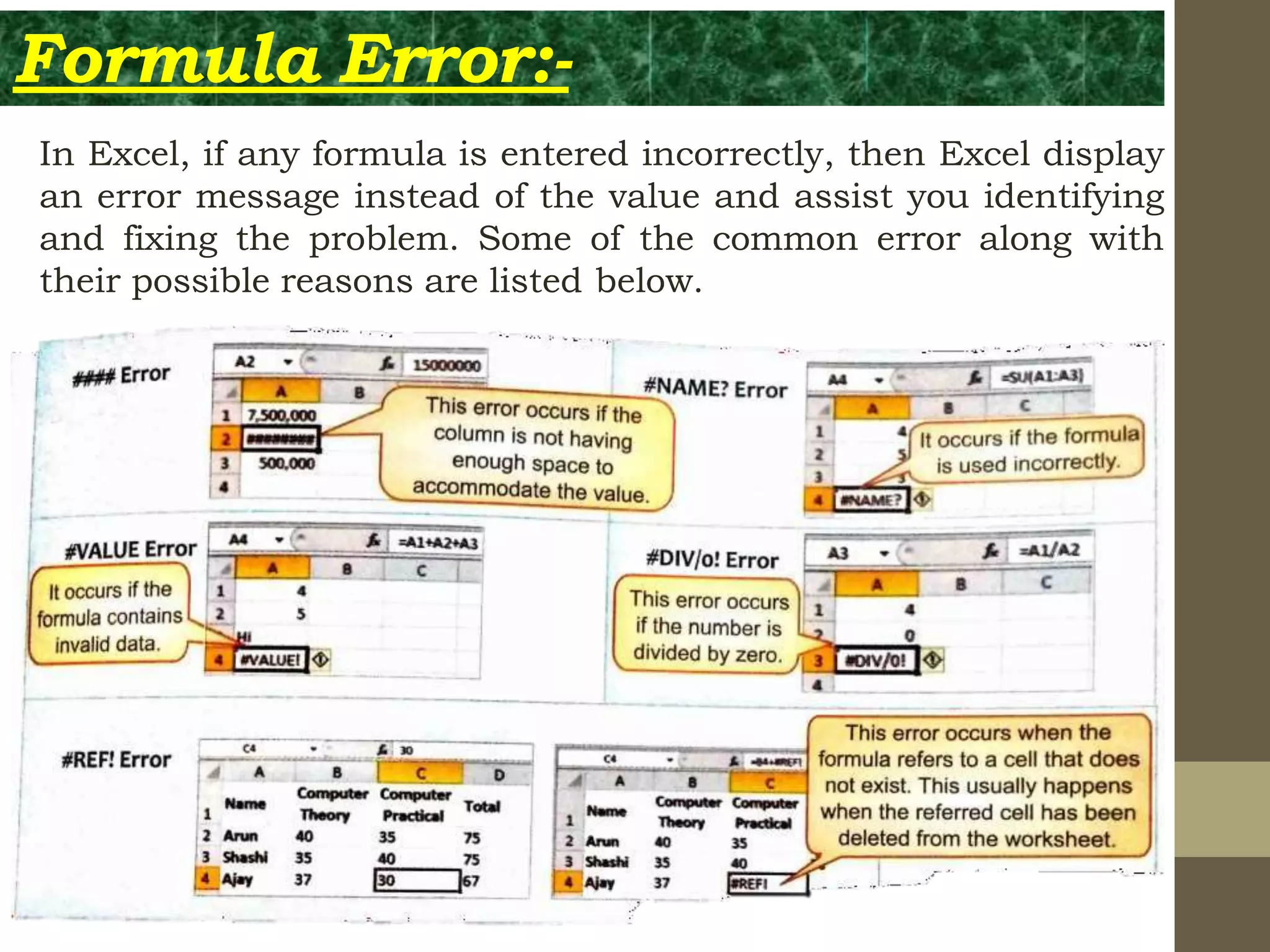 Formulas and functions | PPTX