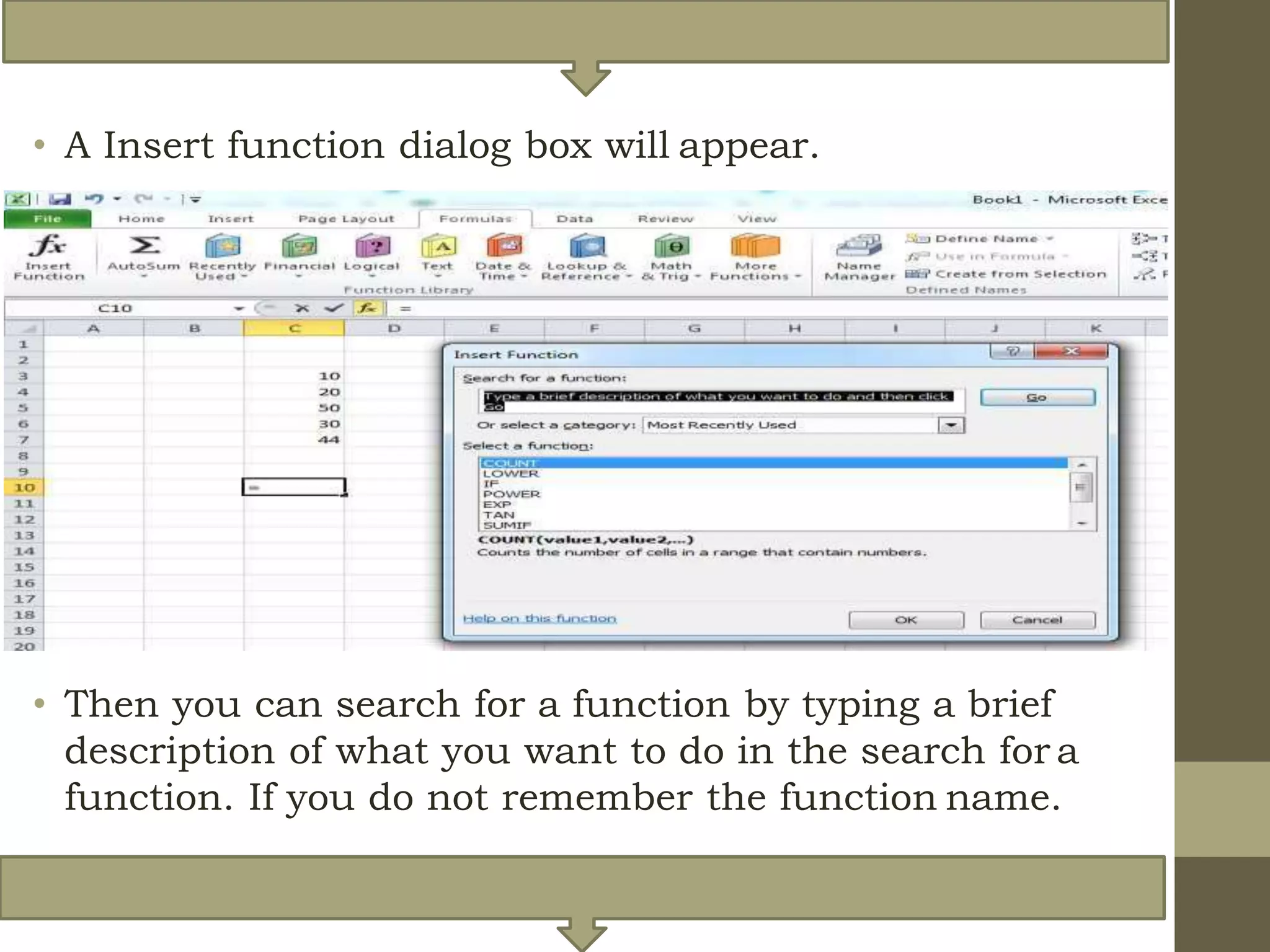 Formulas and functions | PPTX