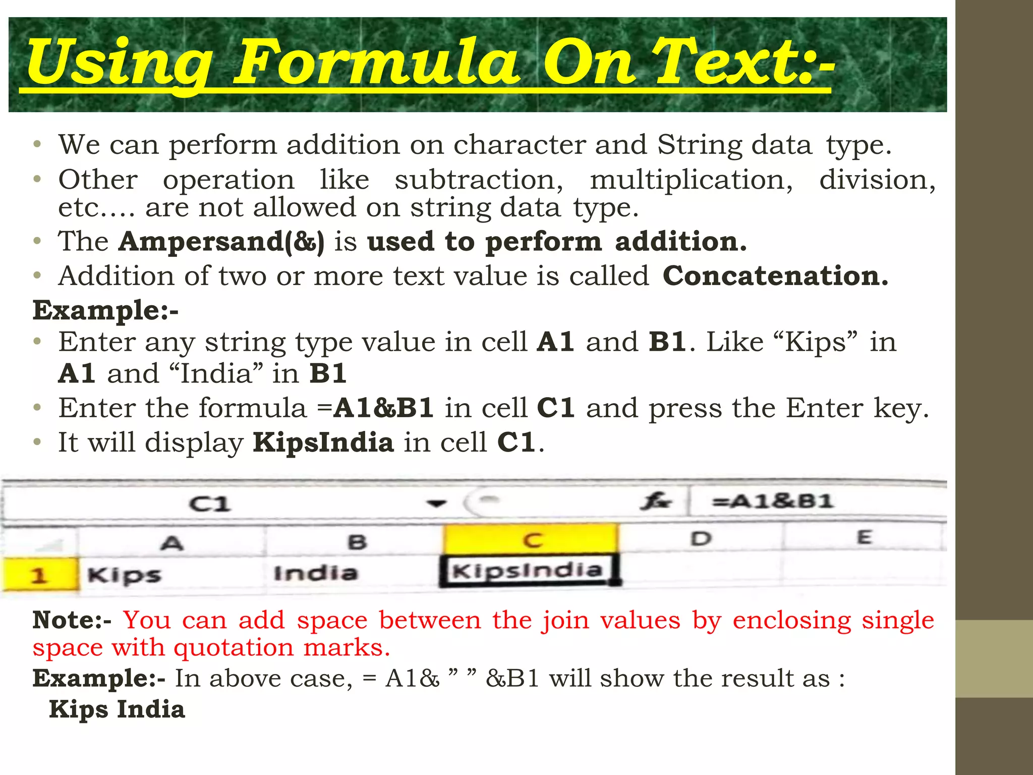 Formulas and functions | PPTX
