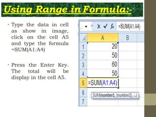 Formulas and functions | PPTX