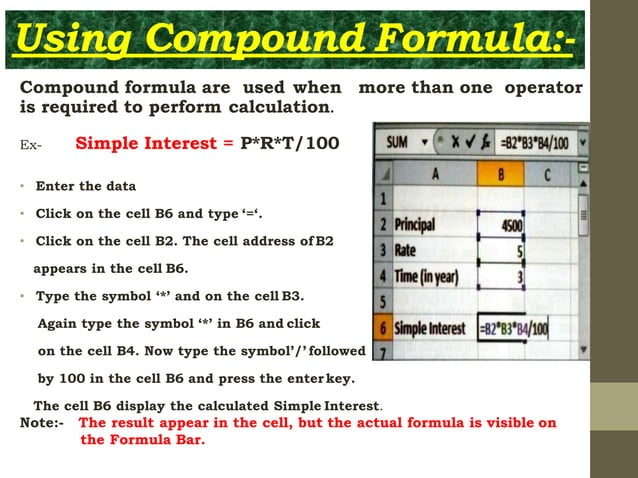Formulas and functions | PPTX