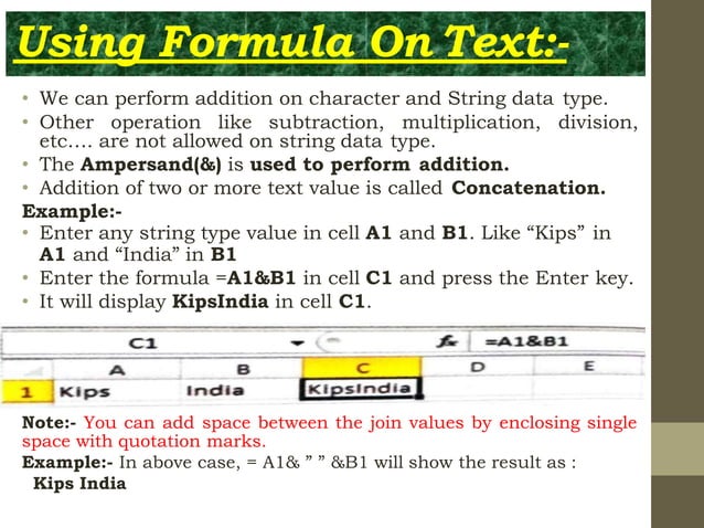Formulas and functions | PPTX
