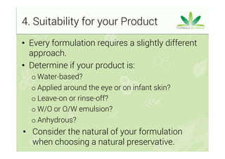 16 Point Checklist: Choose a Natural Preservative for Skincare ...