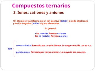 Reacciones químicas y Formulación de inorgánicos | PPT