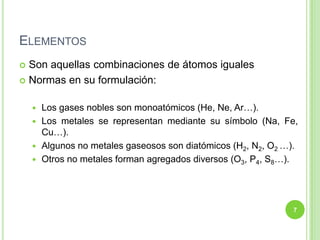 Formulación y nomenclatura química 3ºb | PPT