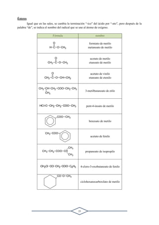 Formulacion organica | PDF