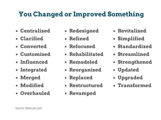 Make it acceptable CV by useing Formula CV | PPT
