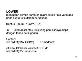 Formula dan fungsi | PPT