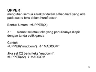 Formula dan fungsi | PPT