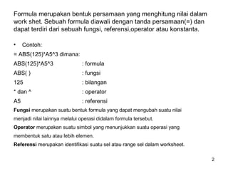 Formula dan fungsi | PPT