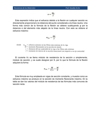 Formula de flexión | PDF