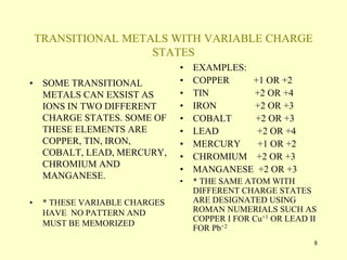 Chemical Formulae | PPSX | Chemistry | Science