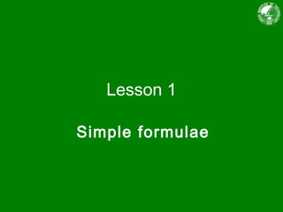 Formulae | PPT