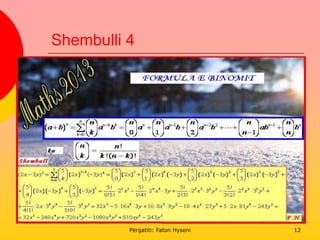 Formula e binomit | PPSX