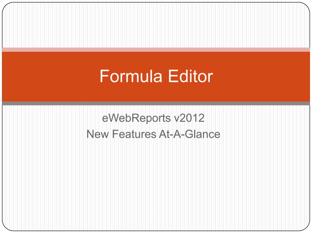 Formula editor | PPT