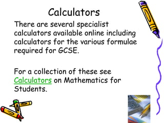 Formulae GCSE Mathematics | PPTX