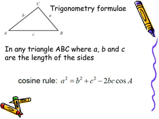 Formulae GCSE Mathematics | PPTX