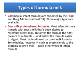 Formula feeding | PPTX