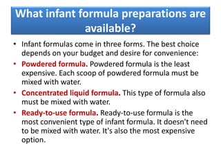 Formula feeding | PPTX