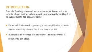 Formula feeding/Artificial Feeding | PPTX