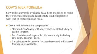 Formula feeding/Artificial Feeding | PPTX