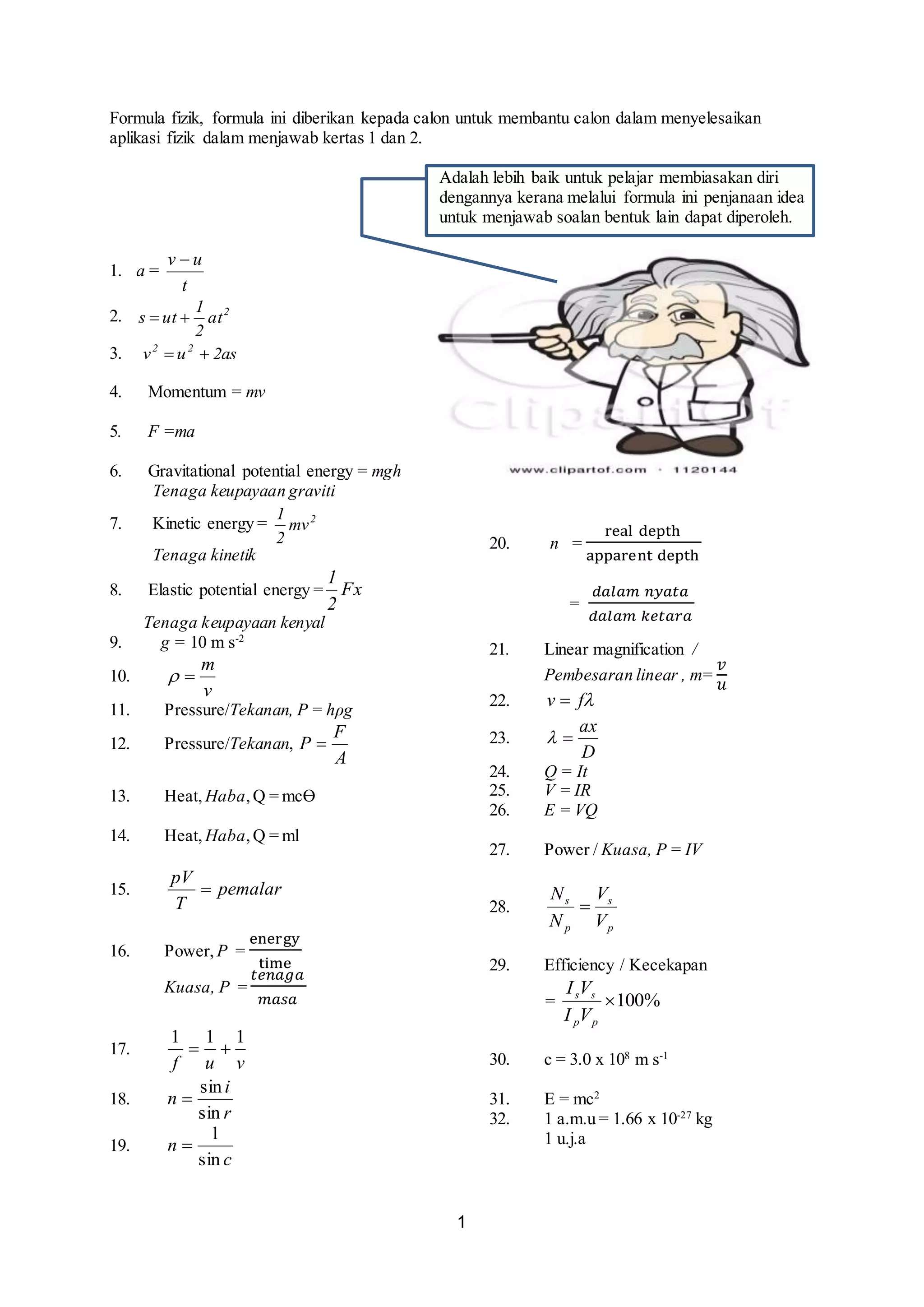 Formula fizik fantastik | DOCX