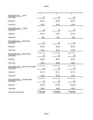Formula For Cash Intake | PDF