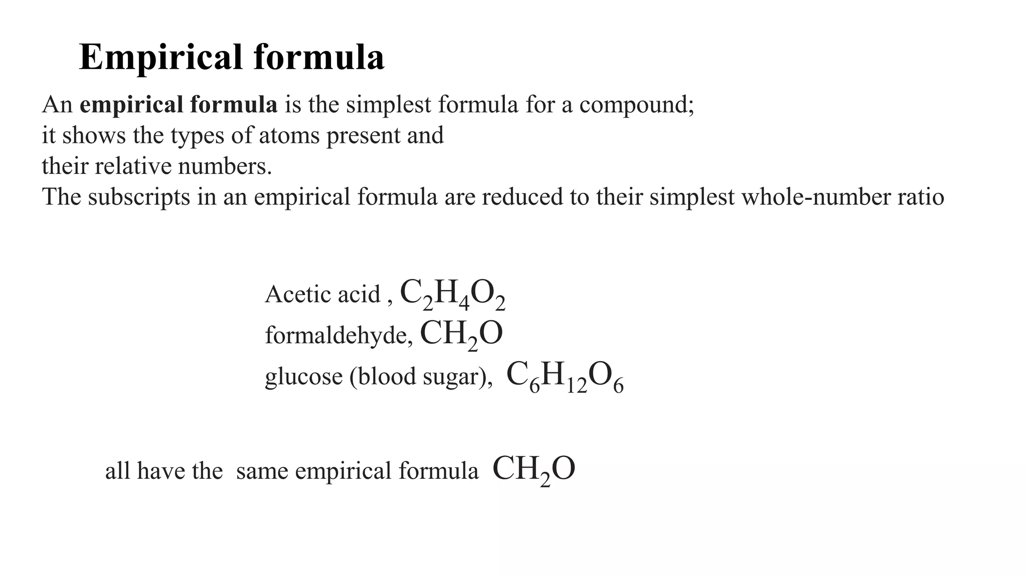 Formula for compounds | PPT