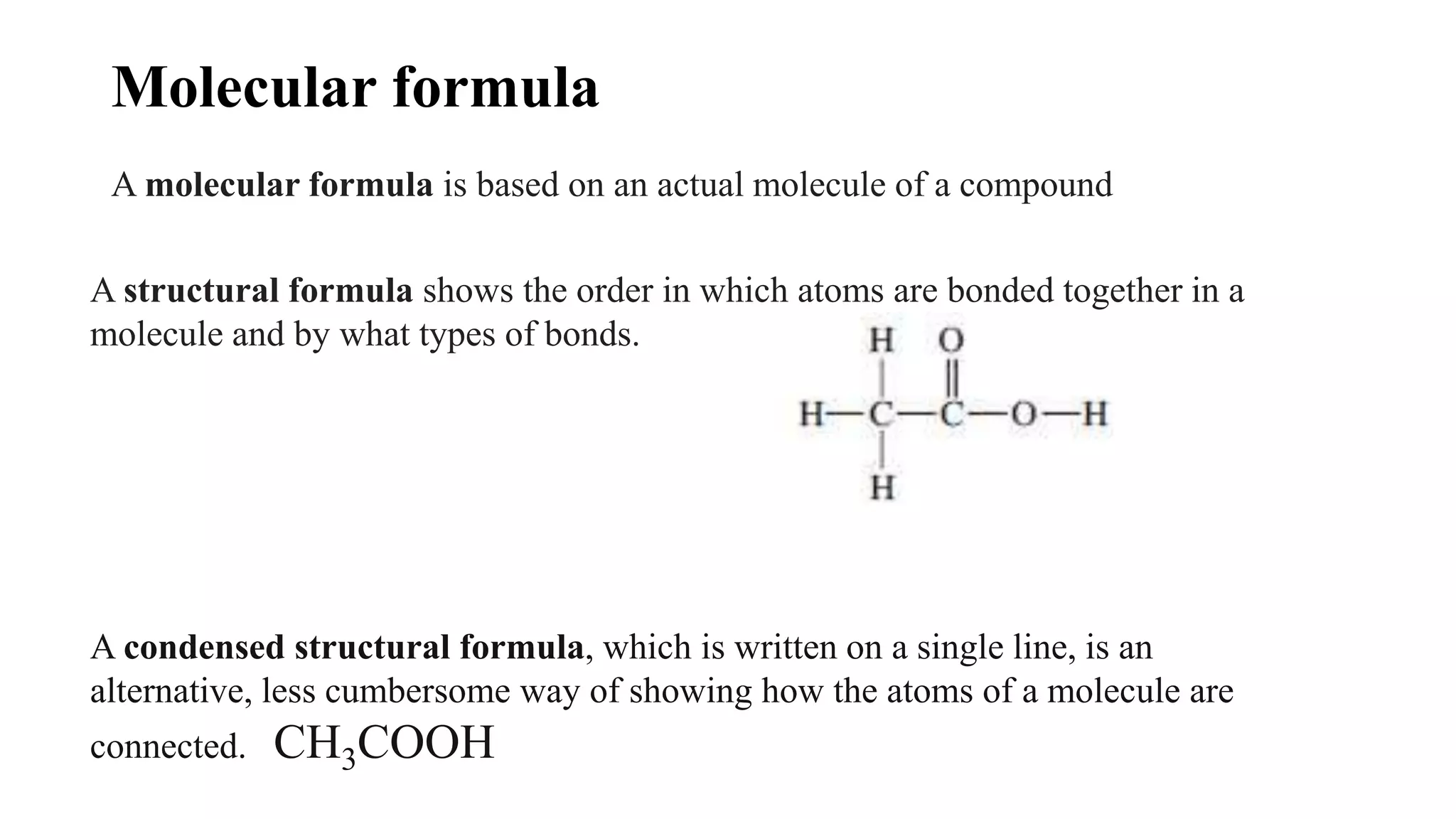 Formula for compounds | PPT