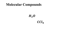 Formula for compounds | PPT
