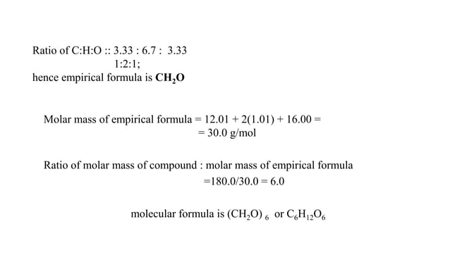 Formula for compounds | PPT