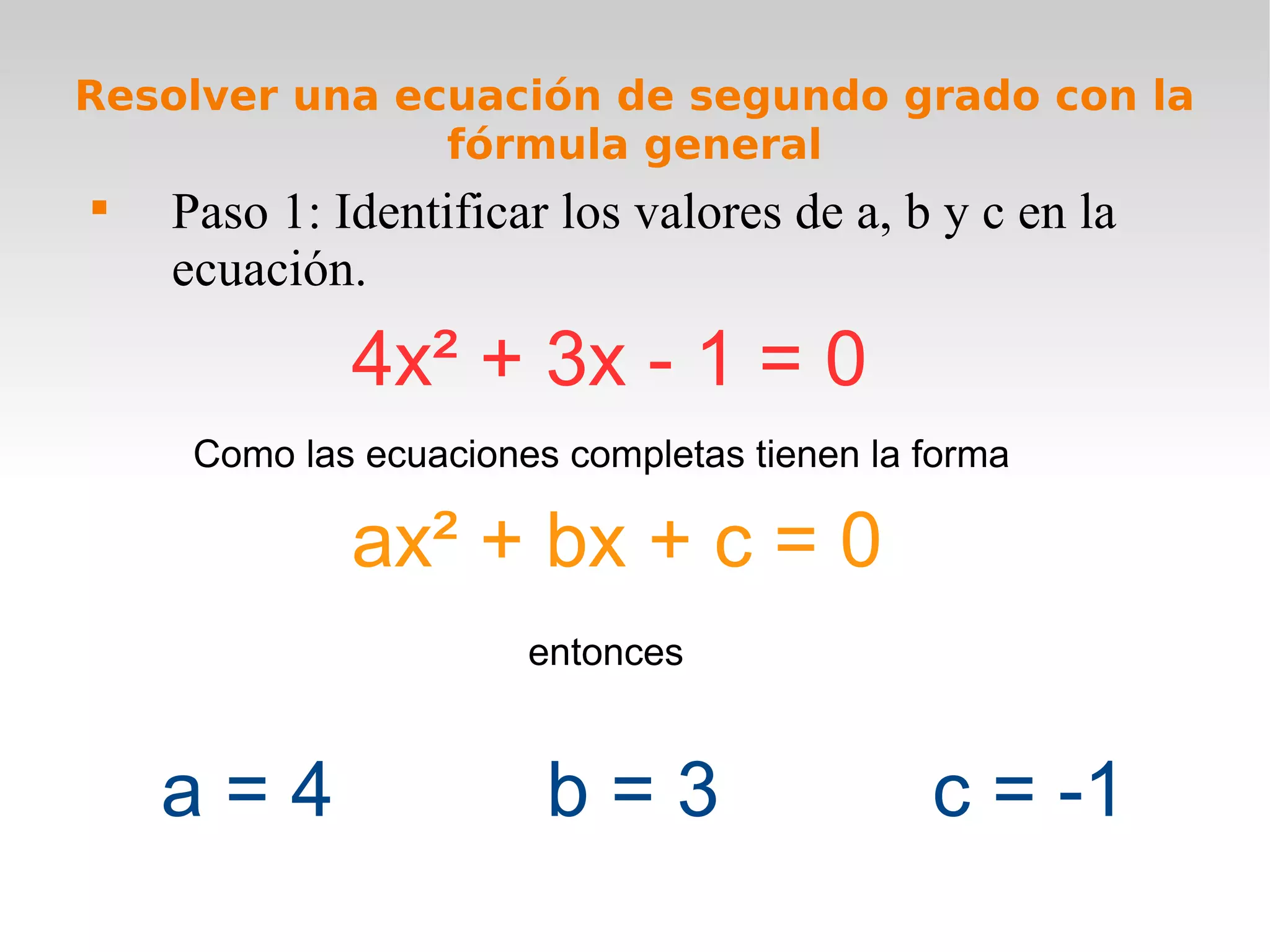 Formula general | PPT | Physics | Science