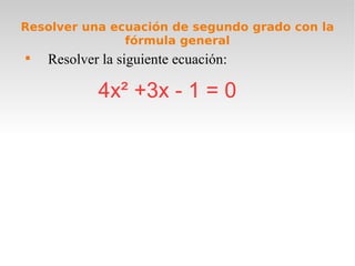 Formula general | PPT