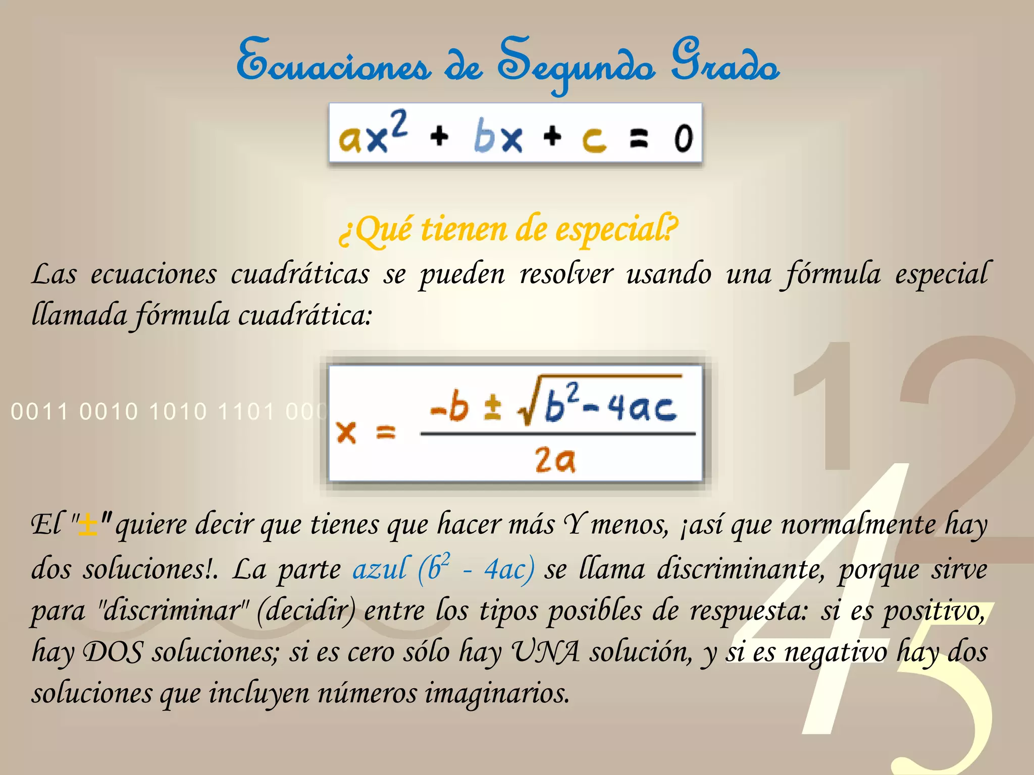 Formula General Cuadrática | PPSX