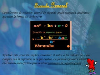 Formula General Cuadrática | PPSX