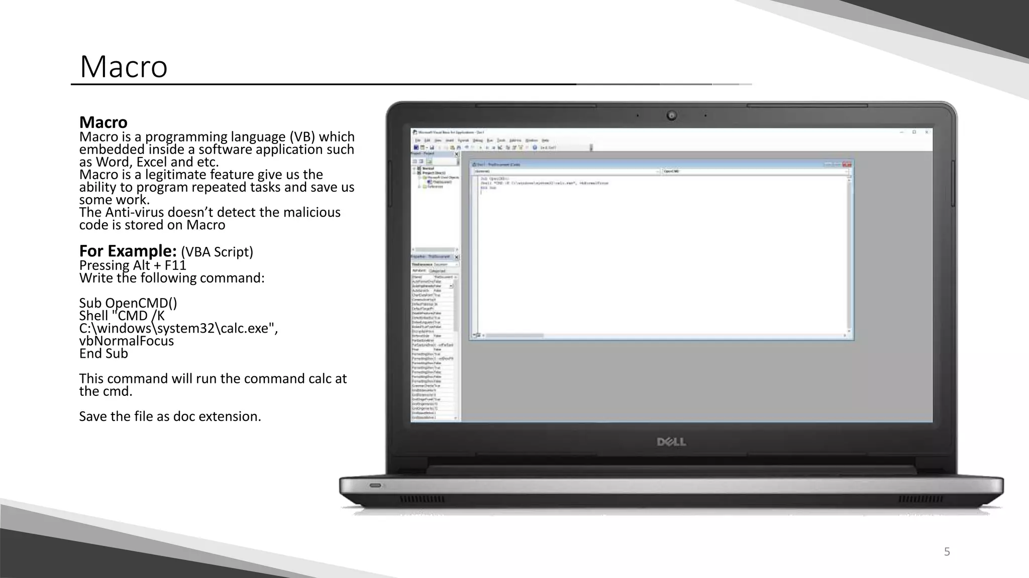 Formula injection/DDE/Macro | PPT