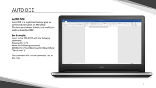 Formula injection/DDE/Macro | PPT