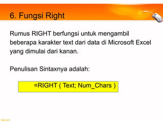 Formula Bentu Rumus pada Microsoft Excel | PPT