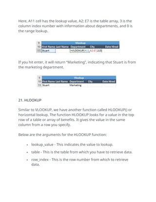 Formula of Excel for new user around the world.docx