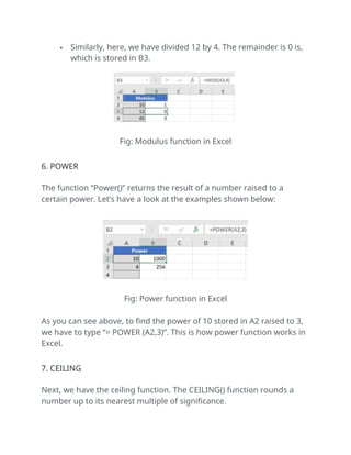 Formula of Excel for new user around the world.docx