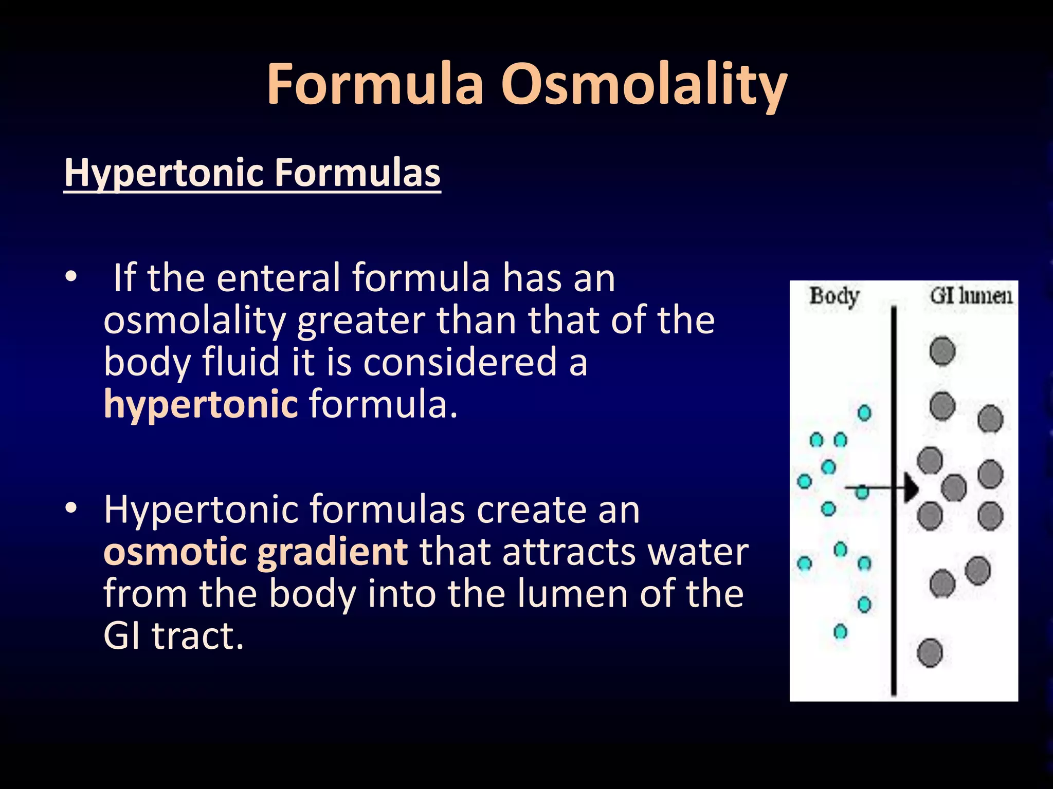 Formula osmolality and nutritional needs | PDF