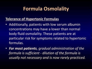 Formula osmolality and nutritional needs | PDF