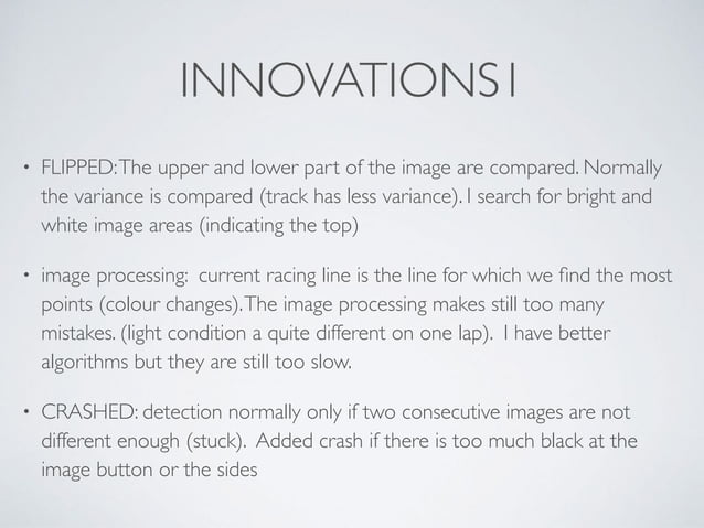 FormulaPi Programming Challenge Autonomous Cars | PPT