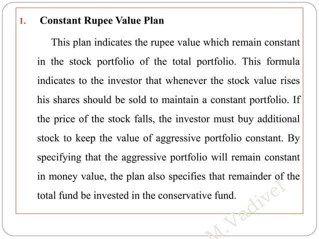 Formula Plans in portfolio management Selection | PPTX