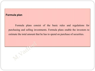 Formula Plans in portfolio management Selection | PPTX