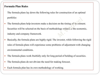 Formula Plans in portfolio management Selection | PPTX